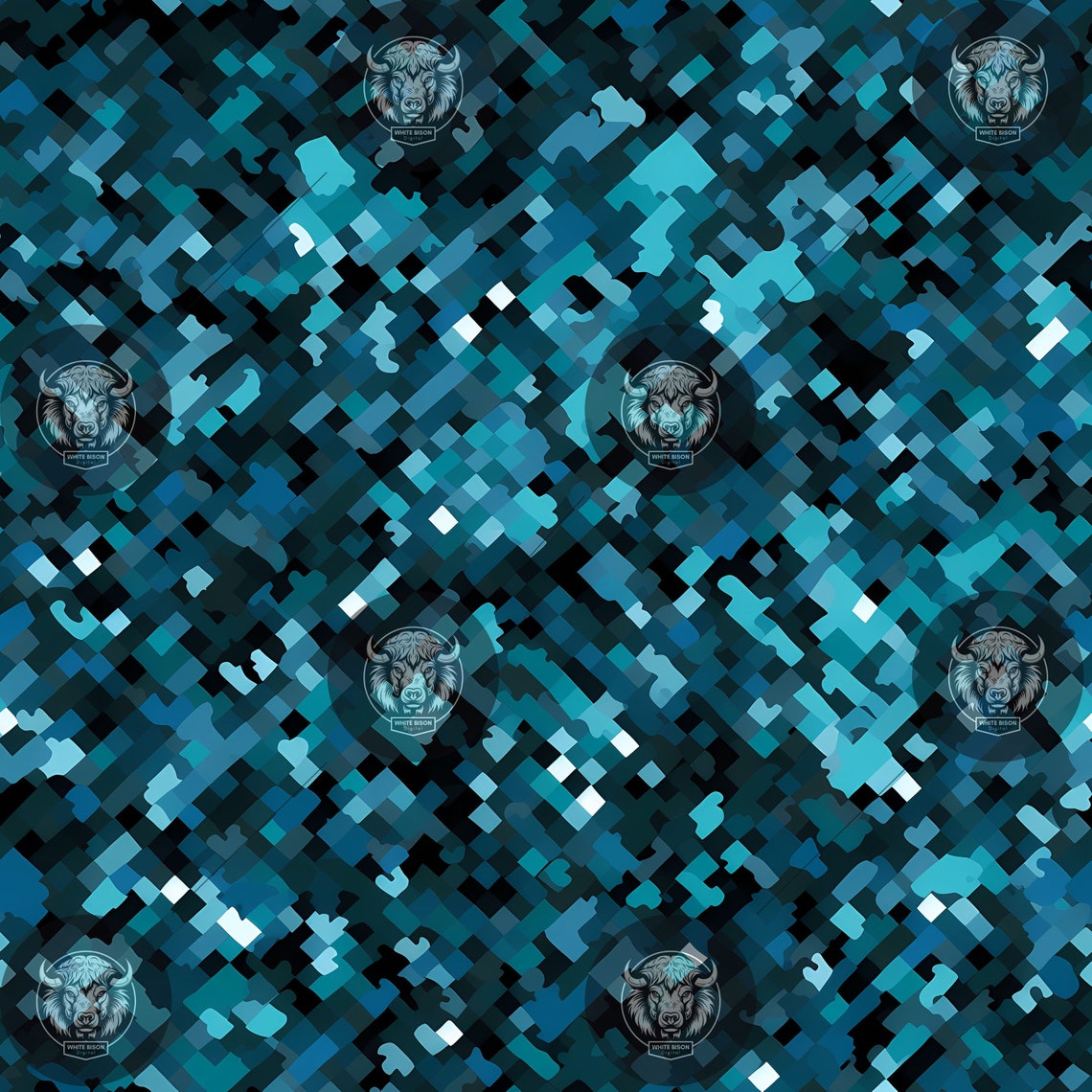 Seamless Digi Camouflage Patterns Digital Download, 14 Unique JPG ...