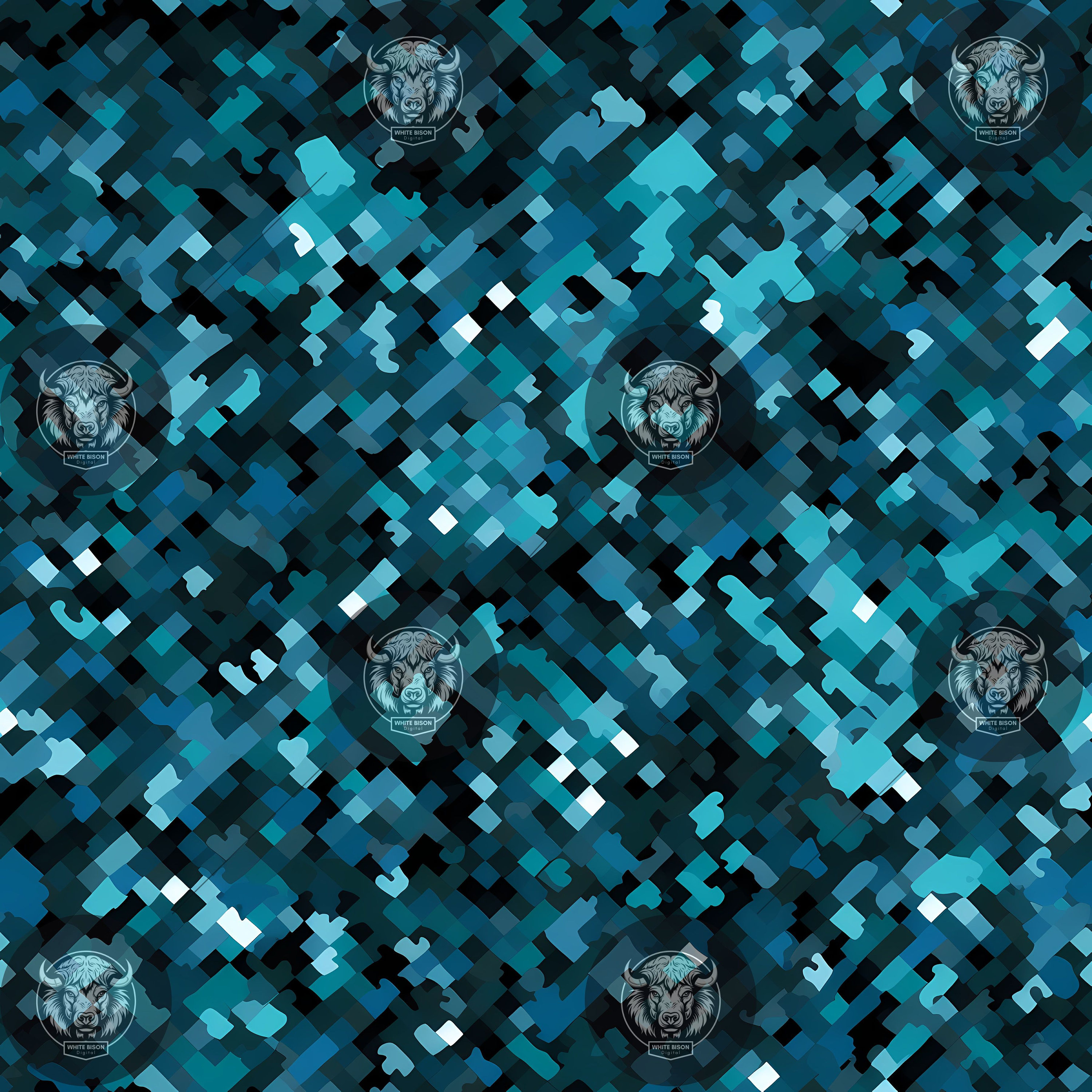 Seamless Digi Camouflage Patterns Digital Download, 14 Unique JPG ...