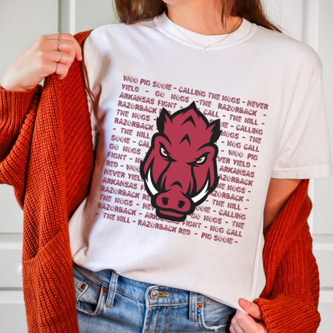 Arkansas Razorbacks T-shirt Arkansas Shirt Arkansas Crewneck - Etsy