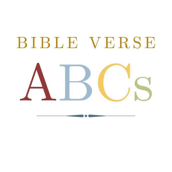 Abc Bible Verse Cards - Etsy