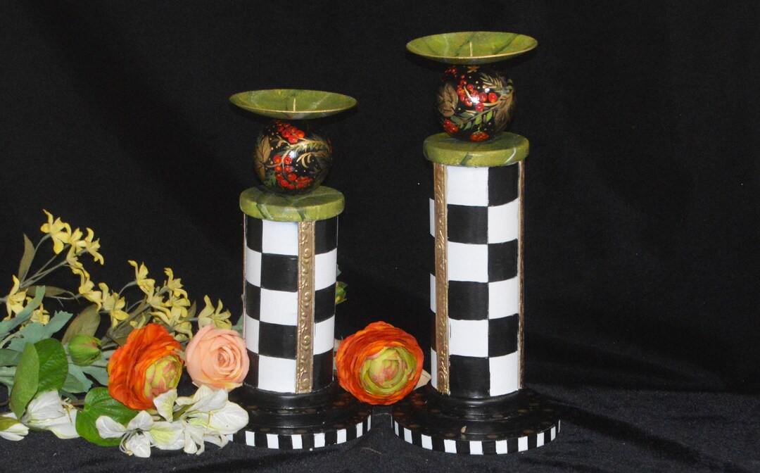 Whimsical 100% Hand-painted Beautiful Leather Wrapped and Painted Over ...