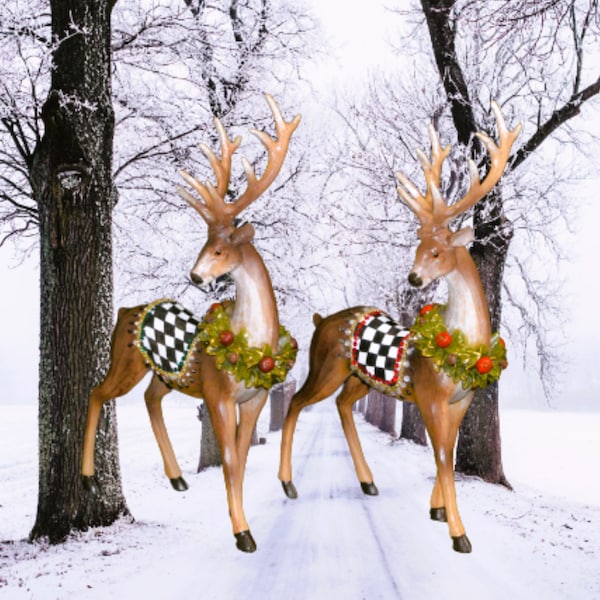 Whimsical Reindeer - Etsy