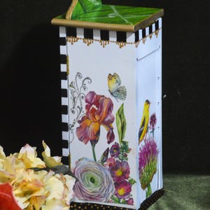 Whimsical 100% Hand Painted Jewelry Box With Faux Marble and Beautiful ...