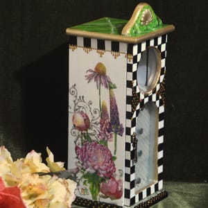 Whimsical 100% Hand Painted Jewelry Box With Faux Marble and Beautiful ...