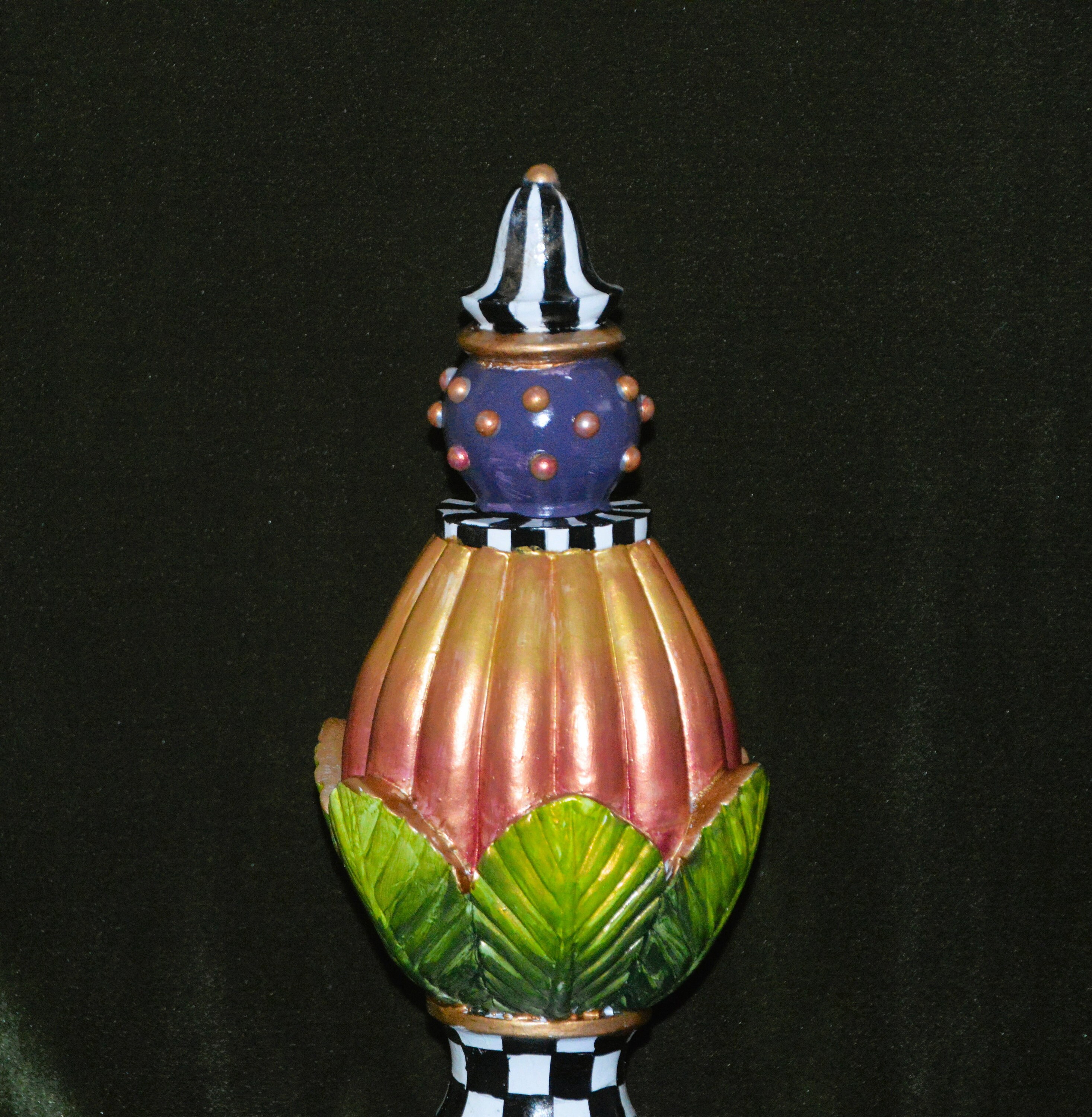 Whimsical 100% Hand-painted Finials. Very Large. Please Contact Me for ...