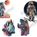 Funky Astronaut Clipart Space Shuttle Clipart Moon Clipart Space ...