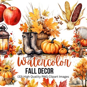 Fall Clipart Bundle | Autumn Clipart Bundle | Thanksgiving Clipart ...