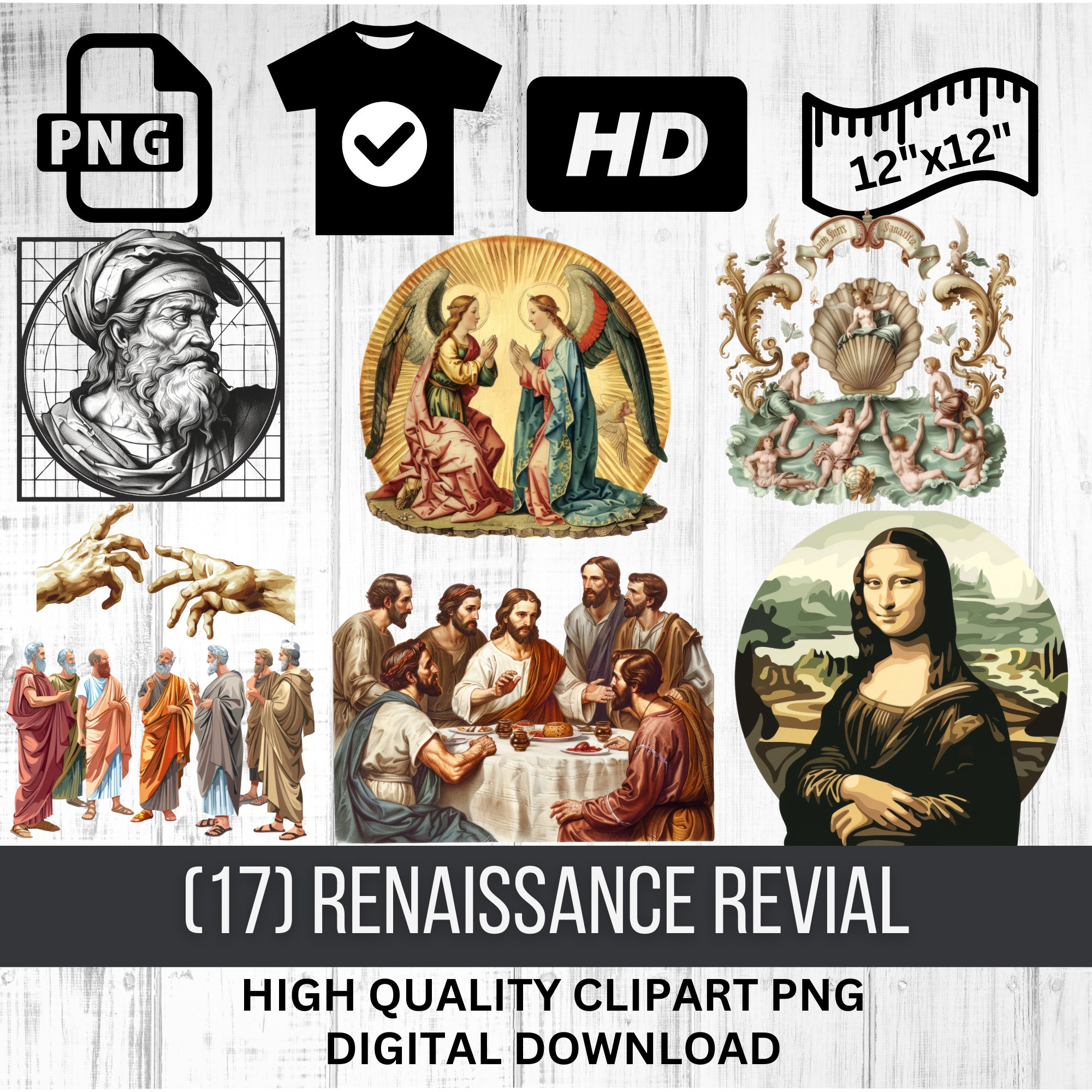 Renaissance Art Clipart Collection | Religious Clipart | Ethereal ...