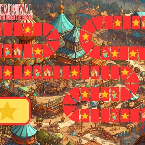 Printable Kids Board Game | Counting Carnival | Digital Board Game ...