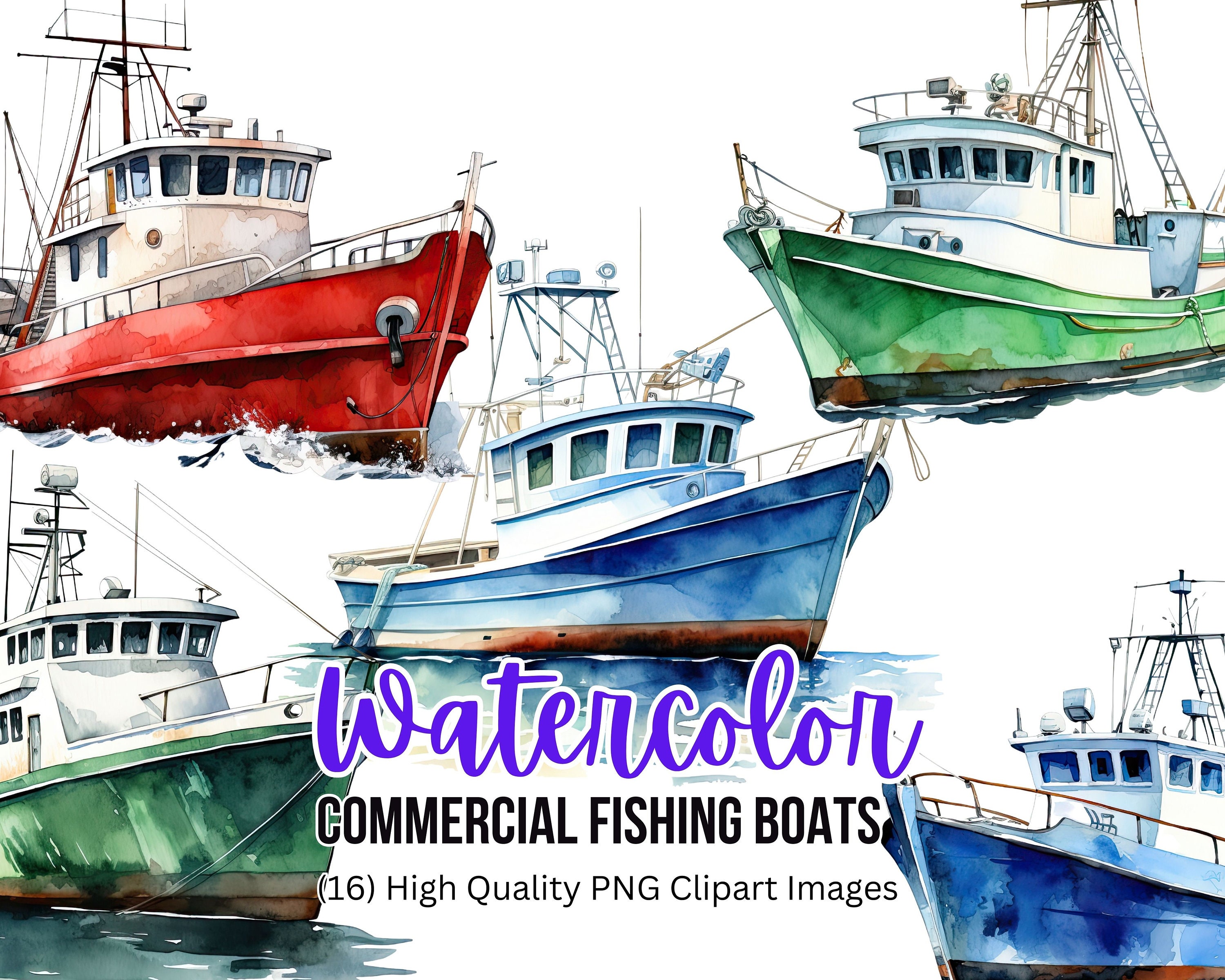 Commercial Fishing Boat Clipart