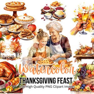 Fall Clipart Bundle | Autumn Clipart Bundle | Thanksgiving Clipart ...