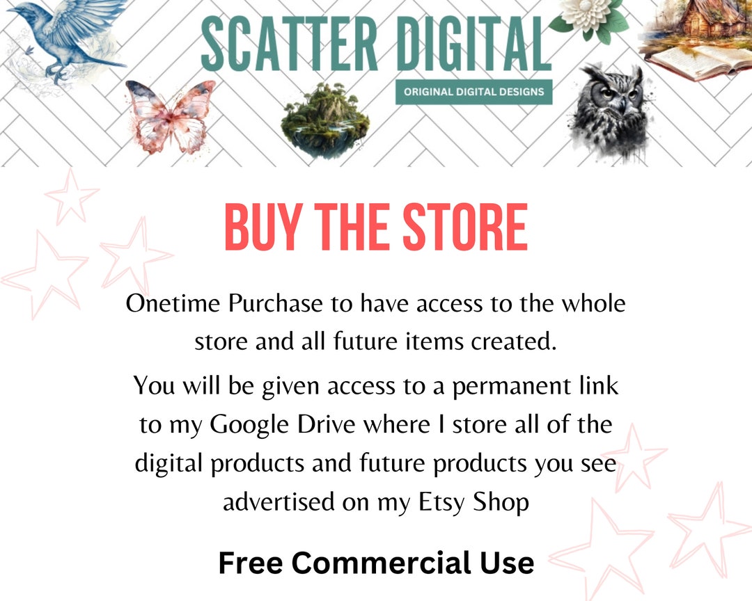 Lifetime Access: Full Store Digital Clipart & Sublimation Bundle ...