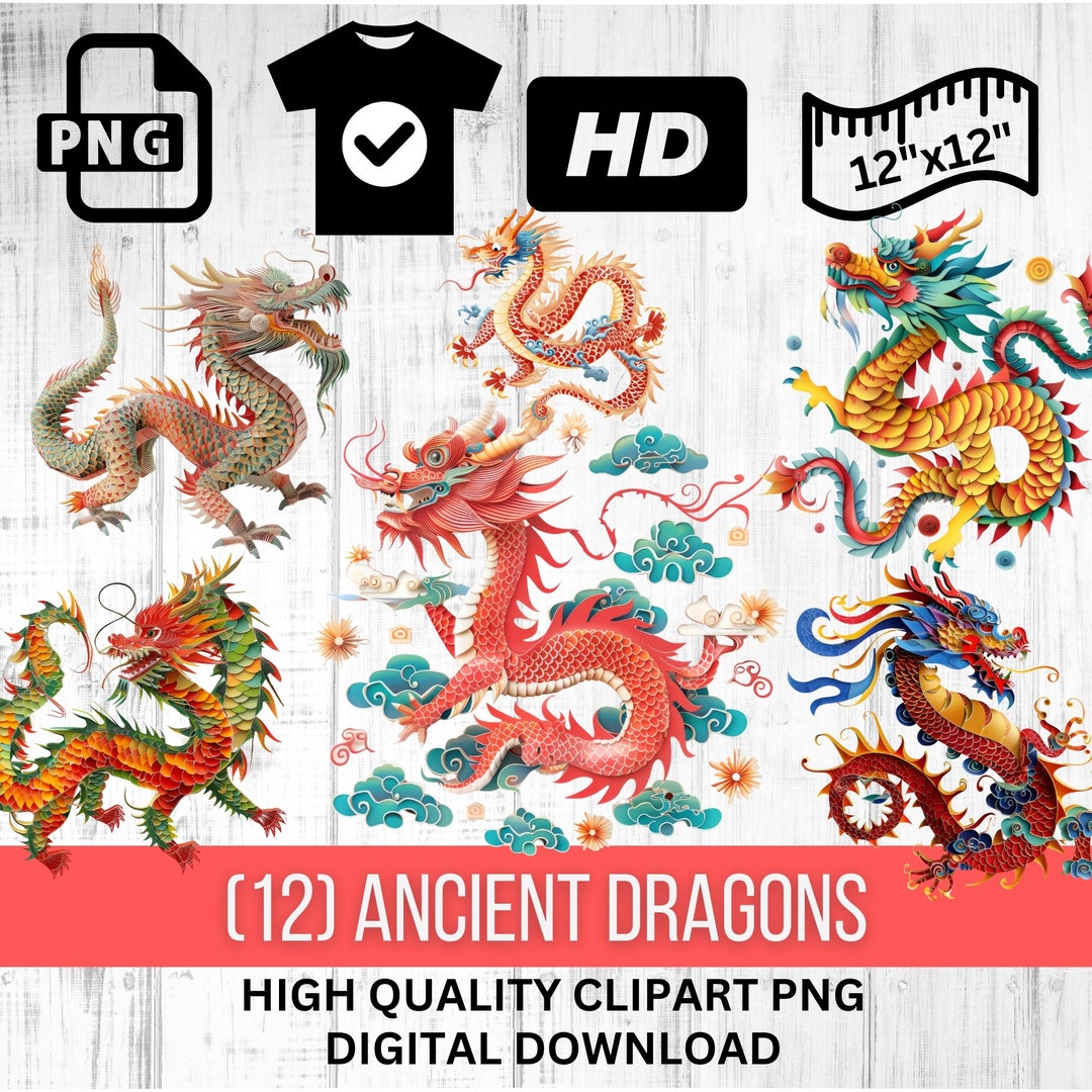 Ancient Dragon Clipart | Chinese Dragon | Paper Dragon| High Quality ...