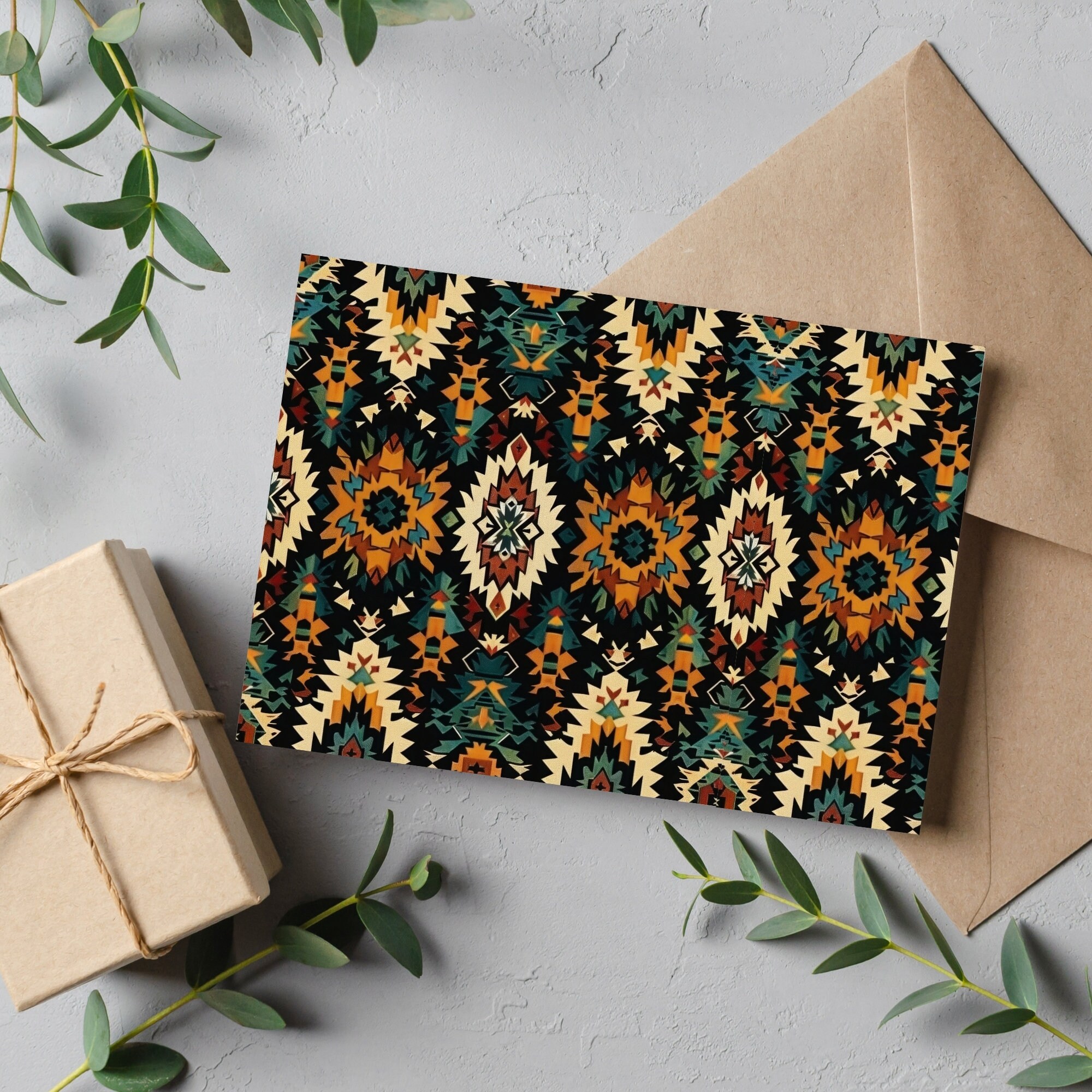 Native American Seamless Digital Paper Patterns Printable Boho Western ...