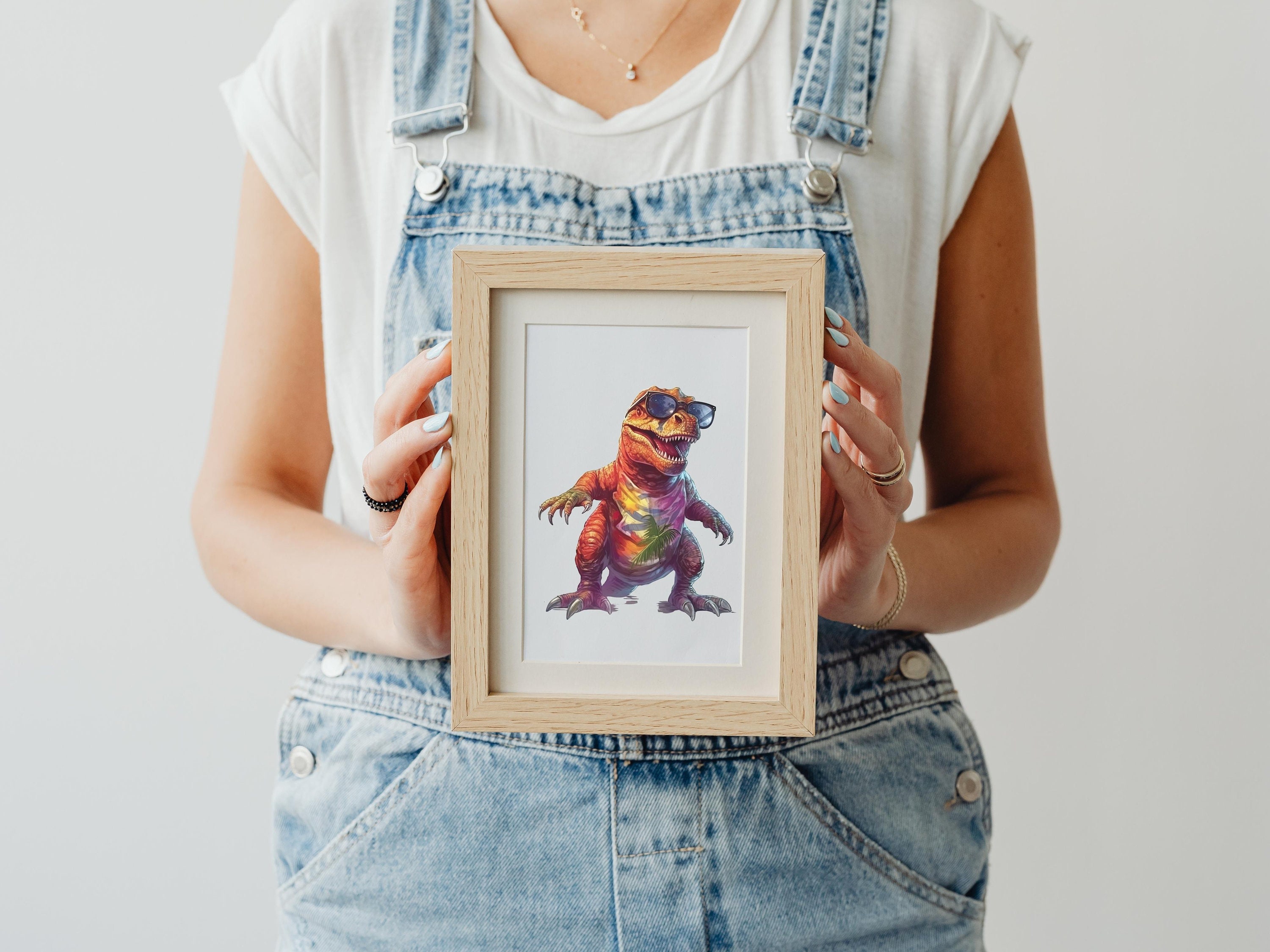 Dino Clipart T-rex Party Animal Sublimation Design birthday Dinosaur ...