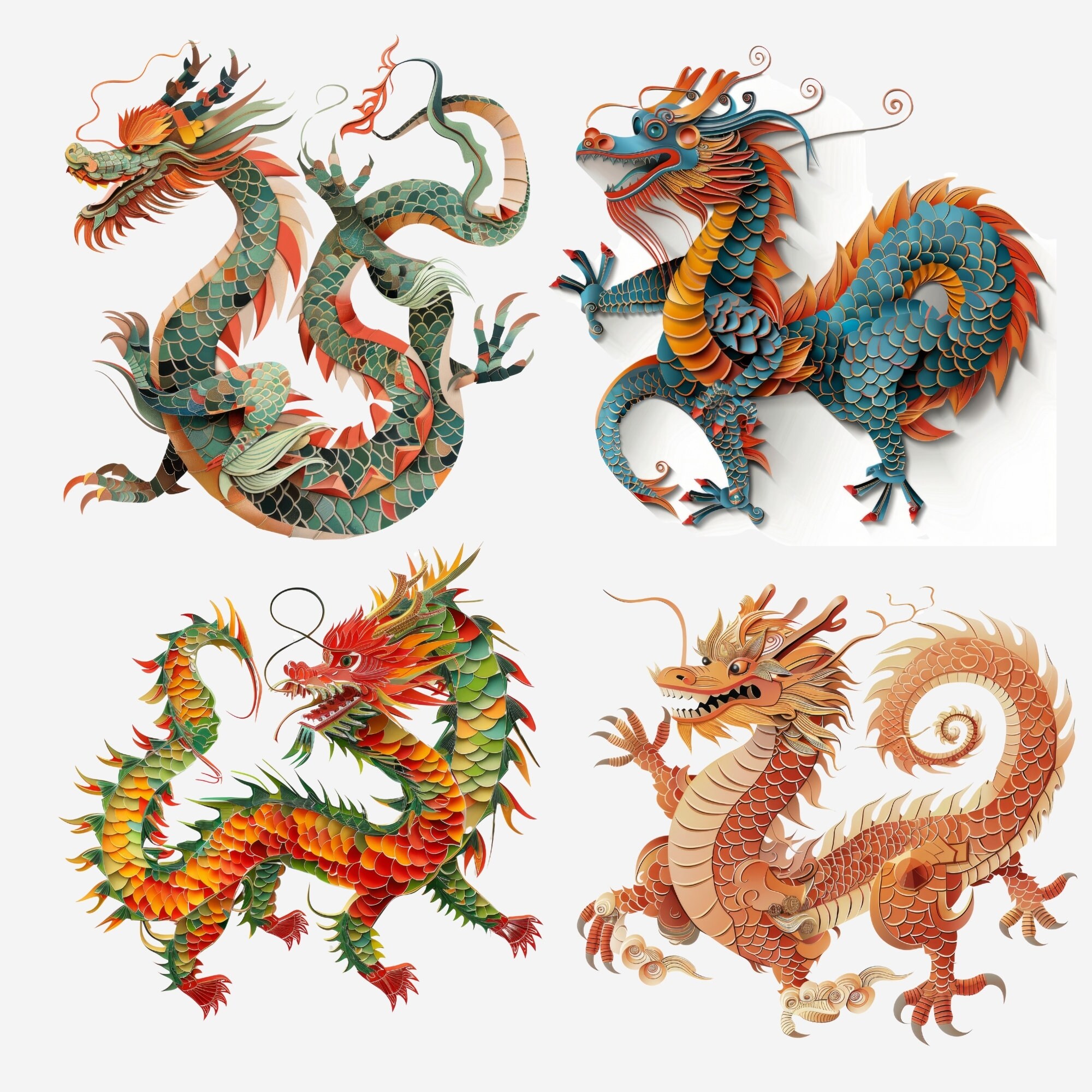 Ancient Dragon Clipart Chinese Dragon Paper Dragon High Quality Clipart ...