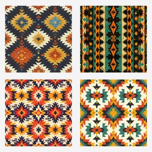 Native American Seamless Digital Paper Patterns Printable Boho Western ...