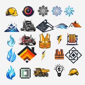 50 Service Business Logos - PNG Format With Transparent Background ...