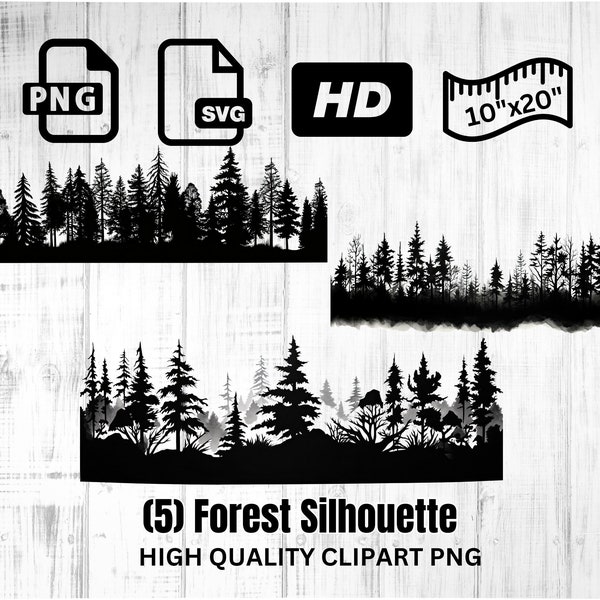 Tree Line Svg - Etsy