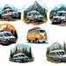 Campervan Clipart | Camper Van | Camping PNG | Camping Clipart | Class ...