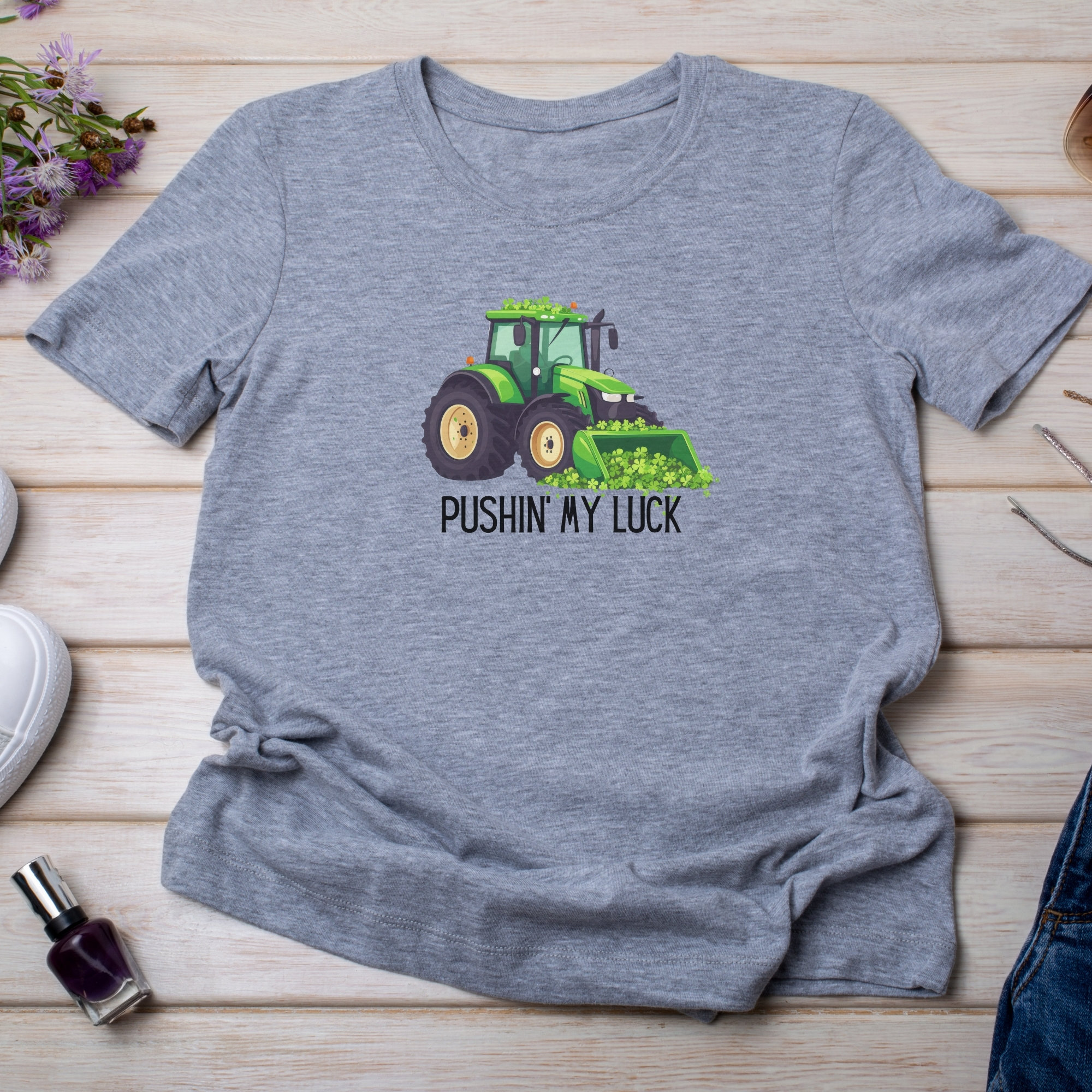 Pushin My Luck Sublimation Pushing My Luck PNG St. Patrick's Day Boys ...