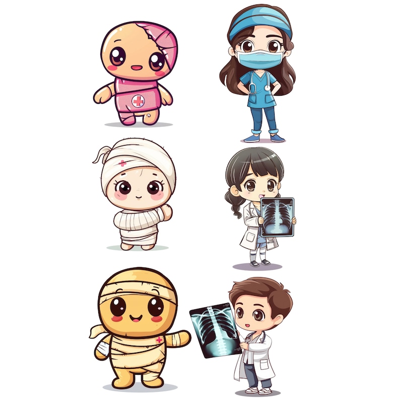 Kawaii Medical Professionals Clipart Collection Cute Healthcare ...