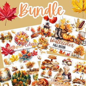 Fall Clipart Bundle | Autumn Clipart Bundle | Thanksgiving Clipart ...