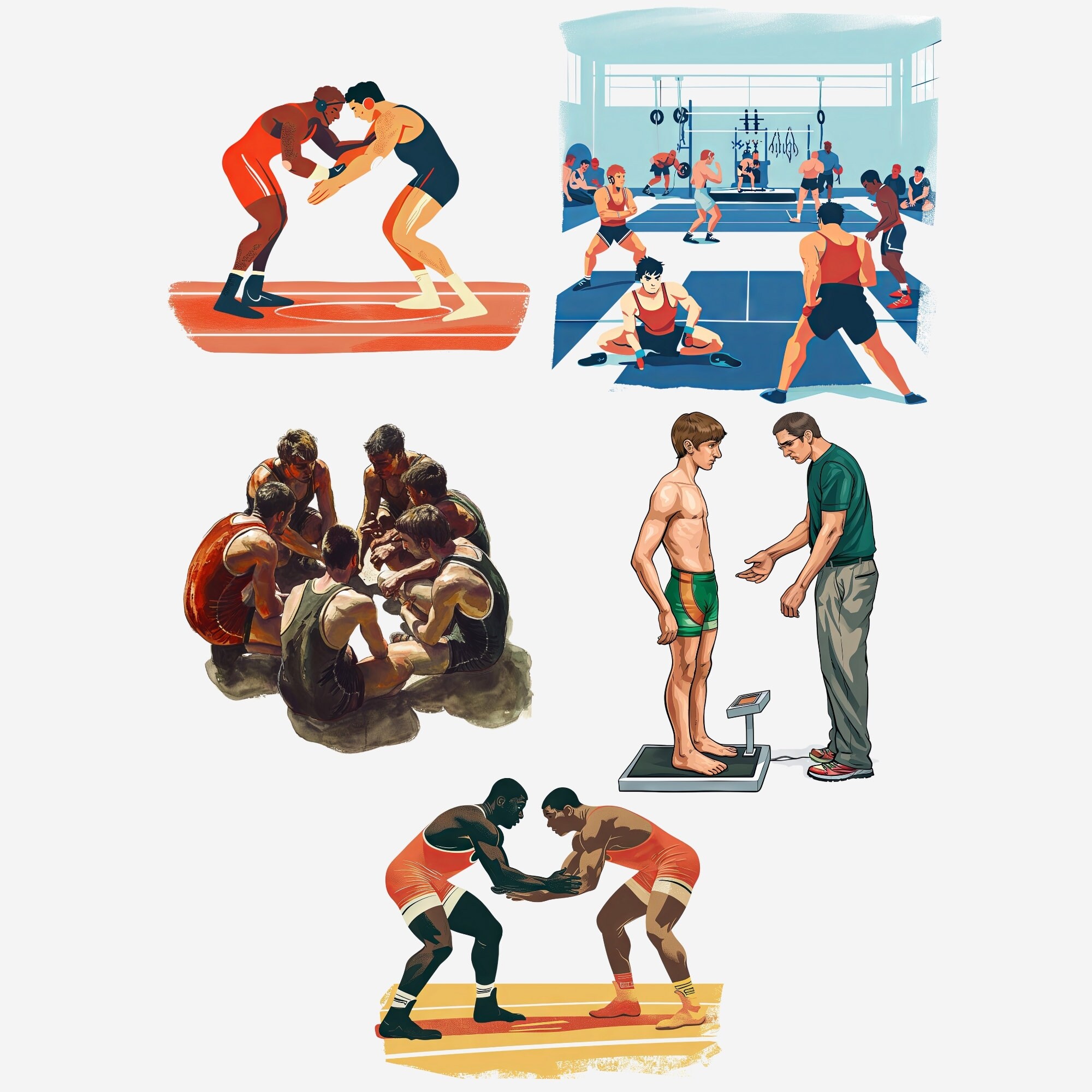 Imágenes Prediseñadas De Luchadores De Secundaria