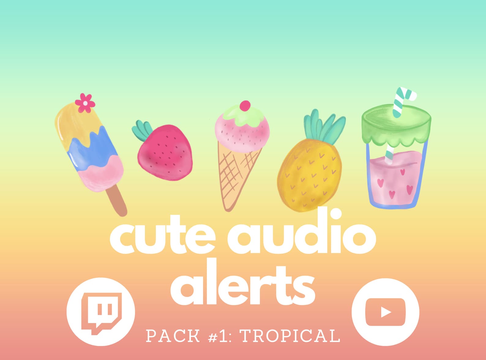 Cute Minimal Twitch Sound Alerts for Streaming Pack #1 | Audio Alerts ...