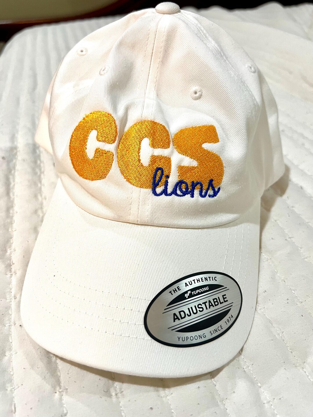 Courtney Christian School Lions Classic Dad Cap Fan Support Blue and ...