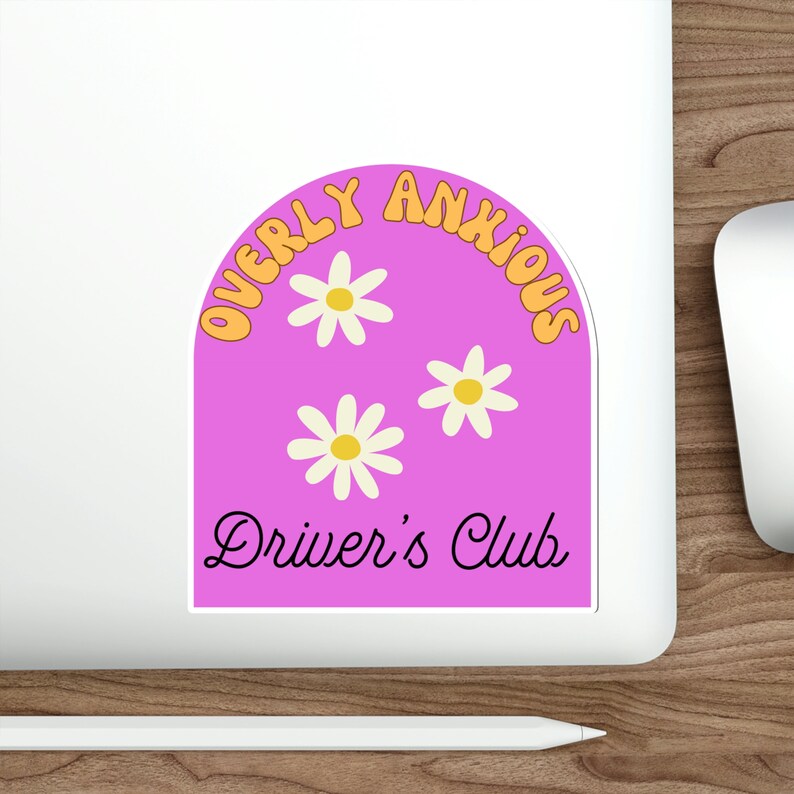 Overly Anxious Driver's Club Vinyl Decal - Etsy