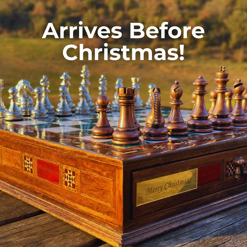 Fancy Chess Set and Board - Etsy