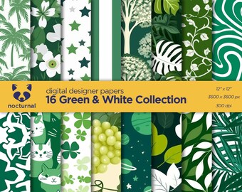 Tropical Hawaiian Digital Papers Commercial Use Scrapbook Paper ...