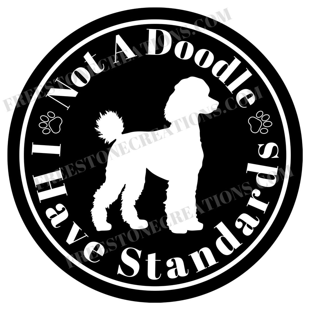 Funny Poodle Sticker, Waterproof Car Decal, Dog Lover Gift - Etsy