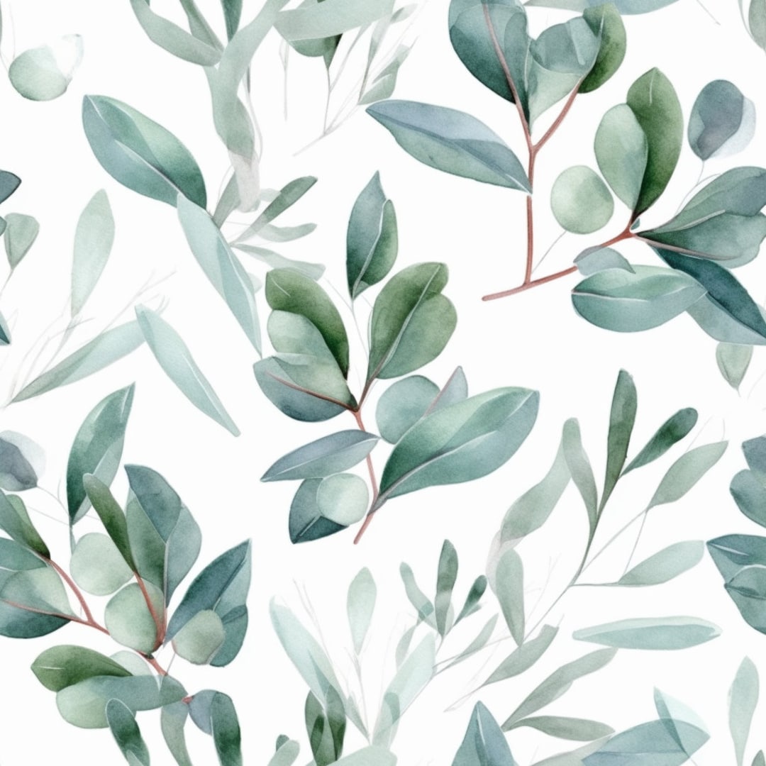 Eucalyptus Leaves Seamless Digital Pattern - Etsy
