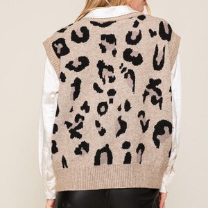 Leopard Vest online Only - Etsy