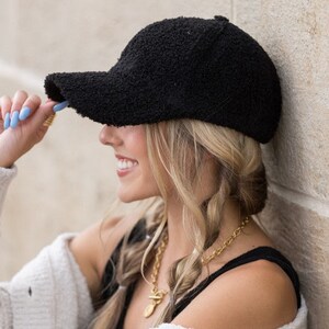 Boucle Sherpa Teddy Bear Knit Ball Cap online Only - Etsy