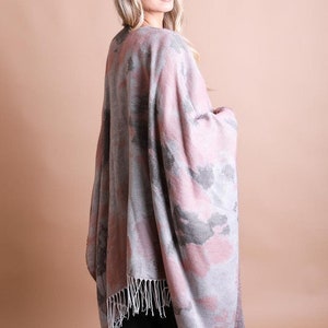 Marble Ruana Wrap W/tassel online Only - Etsy