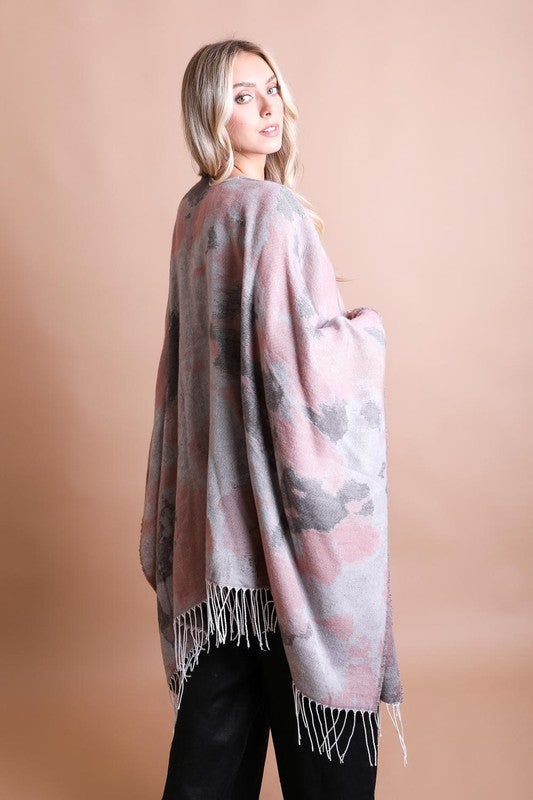 Marble Ruana Wrap W/tassel online Only - Etsy