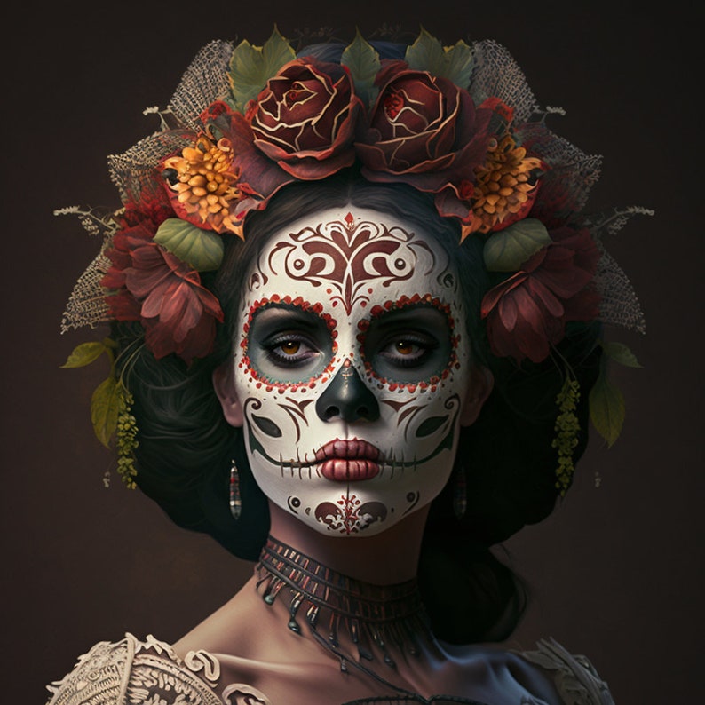 Dia De Los Muertos Art (Instant Download) - Etsy