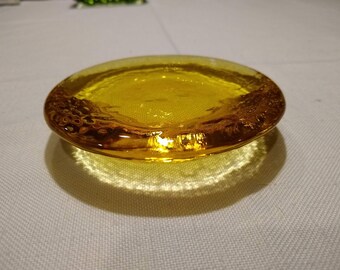 Vintage Fire and Light Recycled Art Glass Cobalt Blue Soap Dish ...