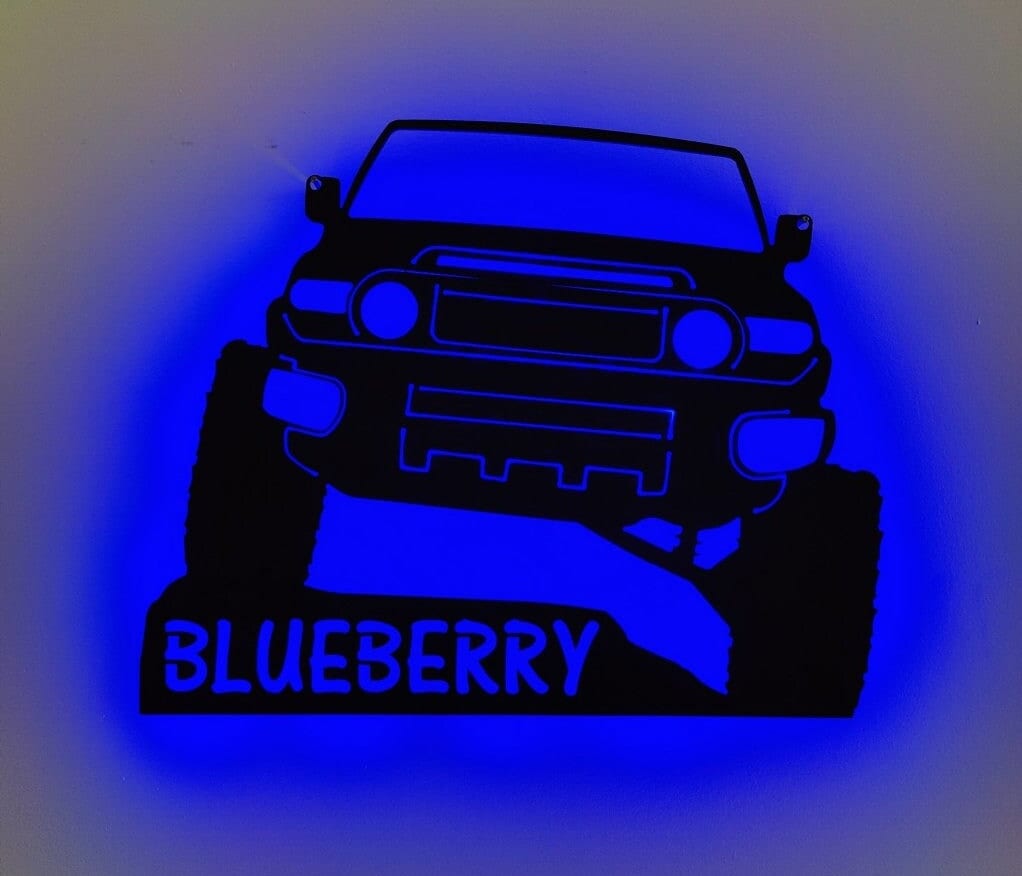 Custom Toyota FJ Cruiser LED Lighted Metal Sign, Customized With YOUR ...