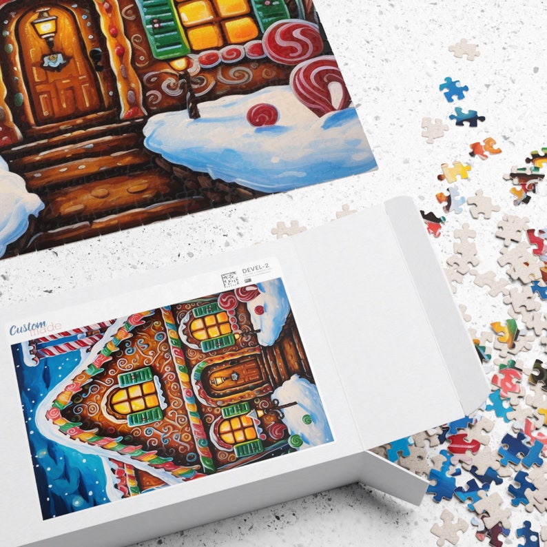 1000 Piece Candy and Gingerbread House Puzzle for Kids and Adults ...