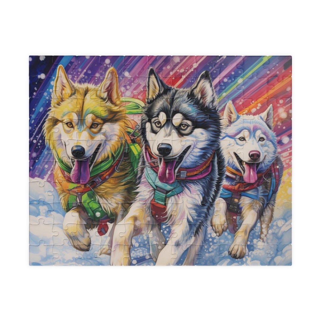 Alaskan Huskies Adventure: Puzzle Perfection for Canine Enthusiasts ...