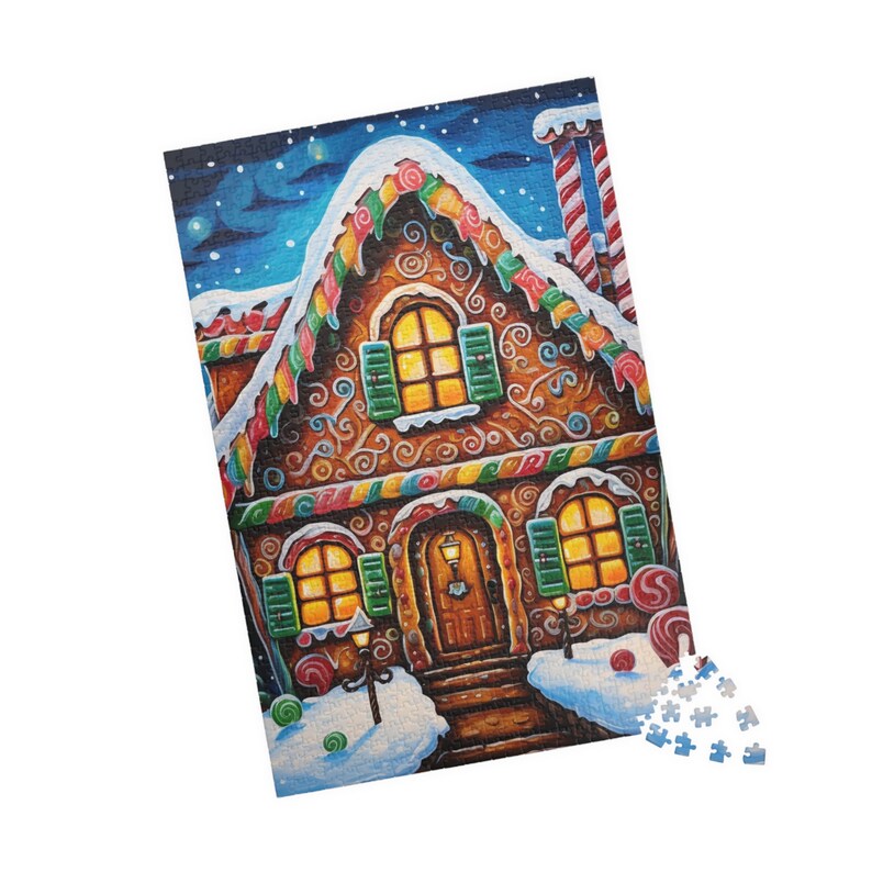 1000 Piece Candy and Gingerbread House Puzzle for Kids and Adults ...
