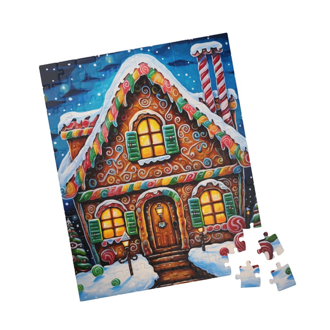 Puzzle for Kids Sweet Tooth Delight: Candy and Gingerbread - Etsy
