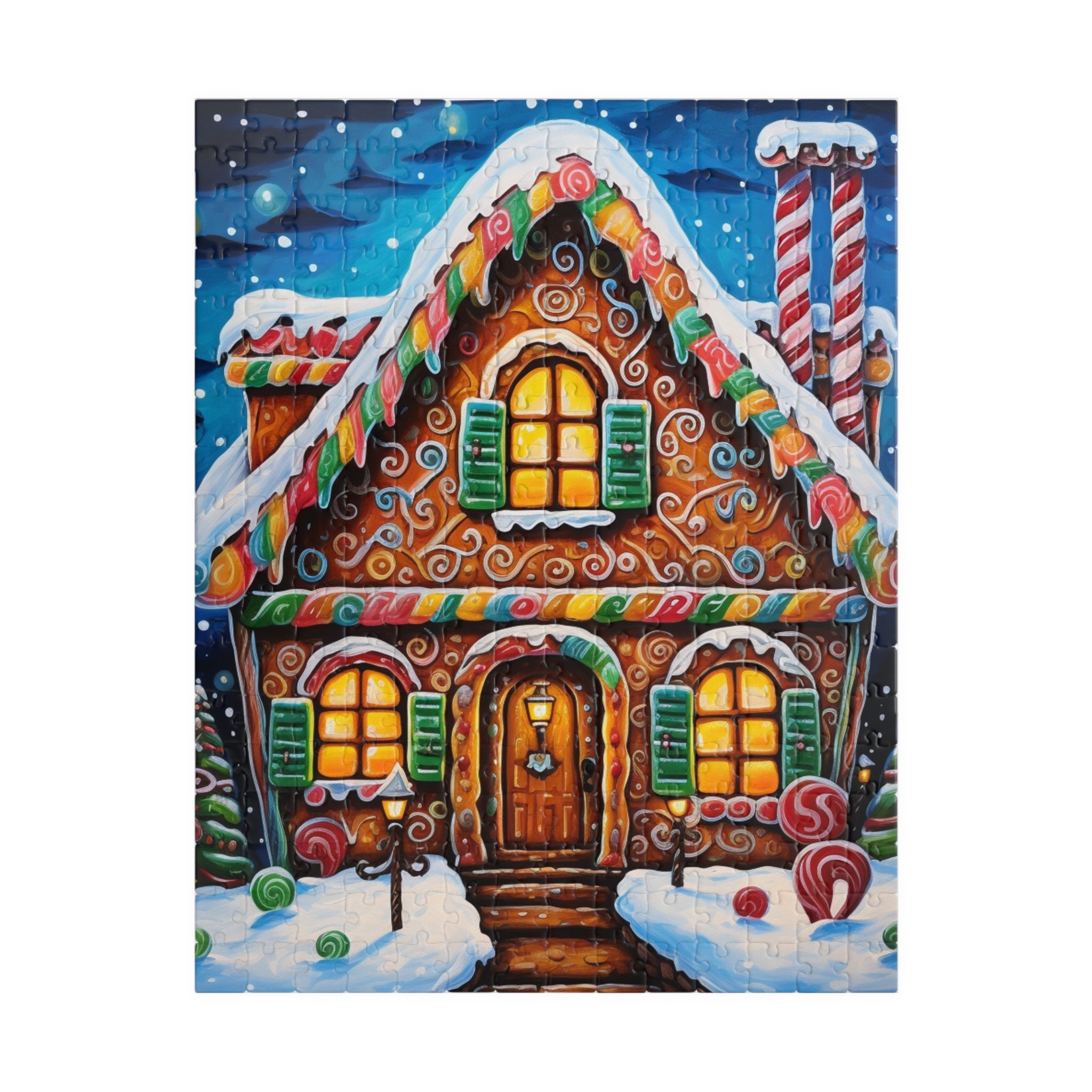 1000 Piece Candy and Gingerbread House Puzzle for Kids and Adults ...