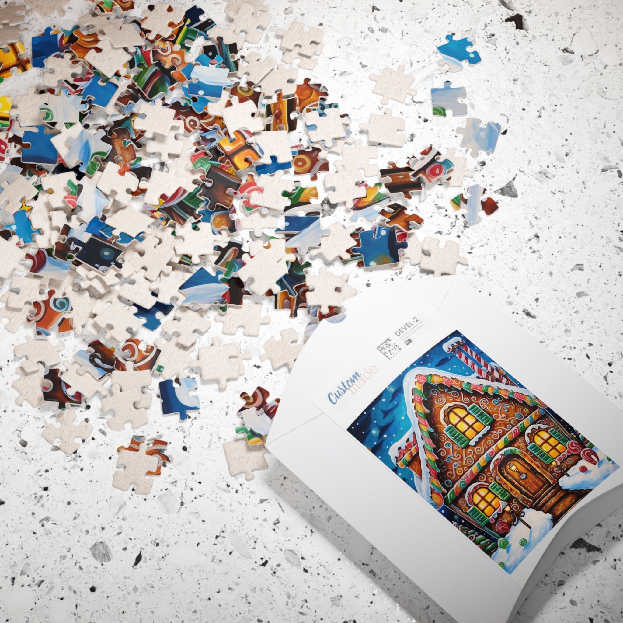 1000 Piece Candy and Gingerbread House Puzzle for Kids and Adults ...