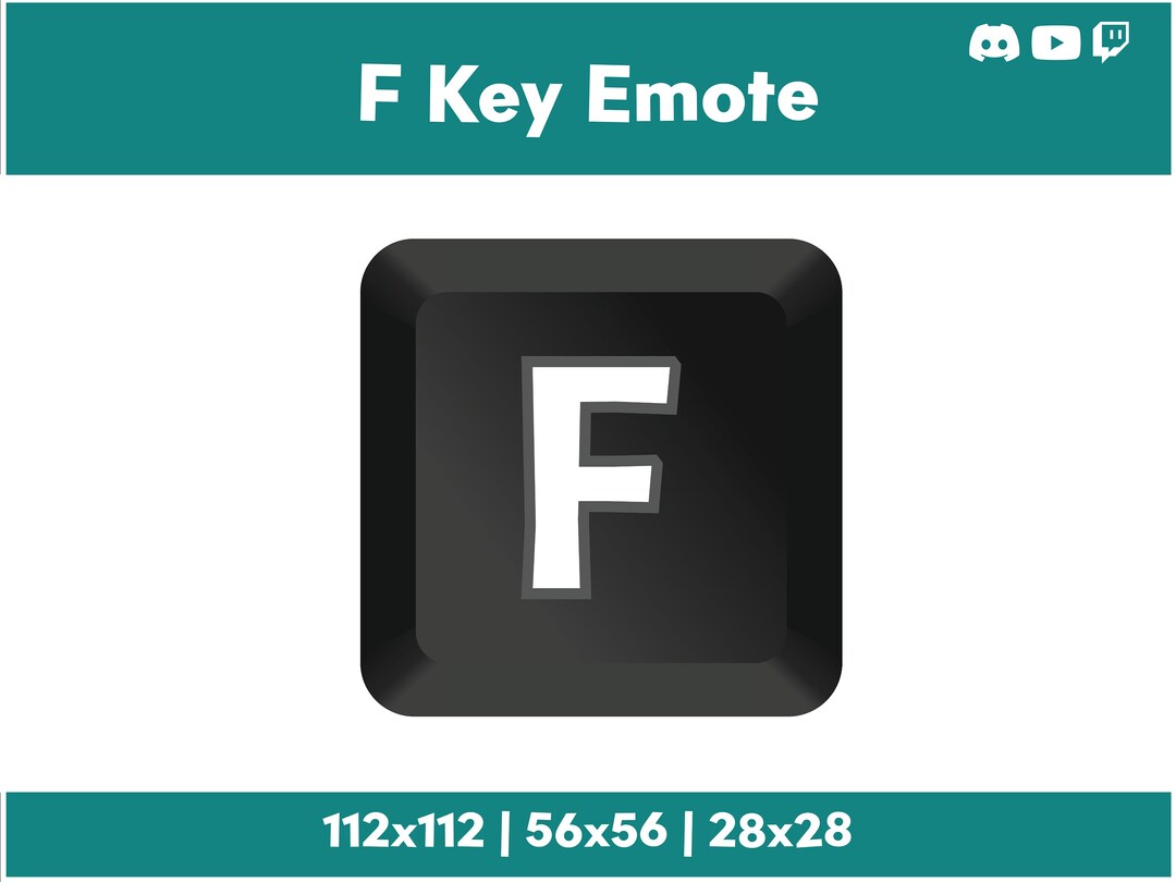 F Key Emote for Twitch - Etsy