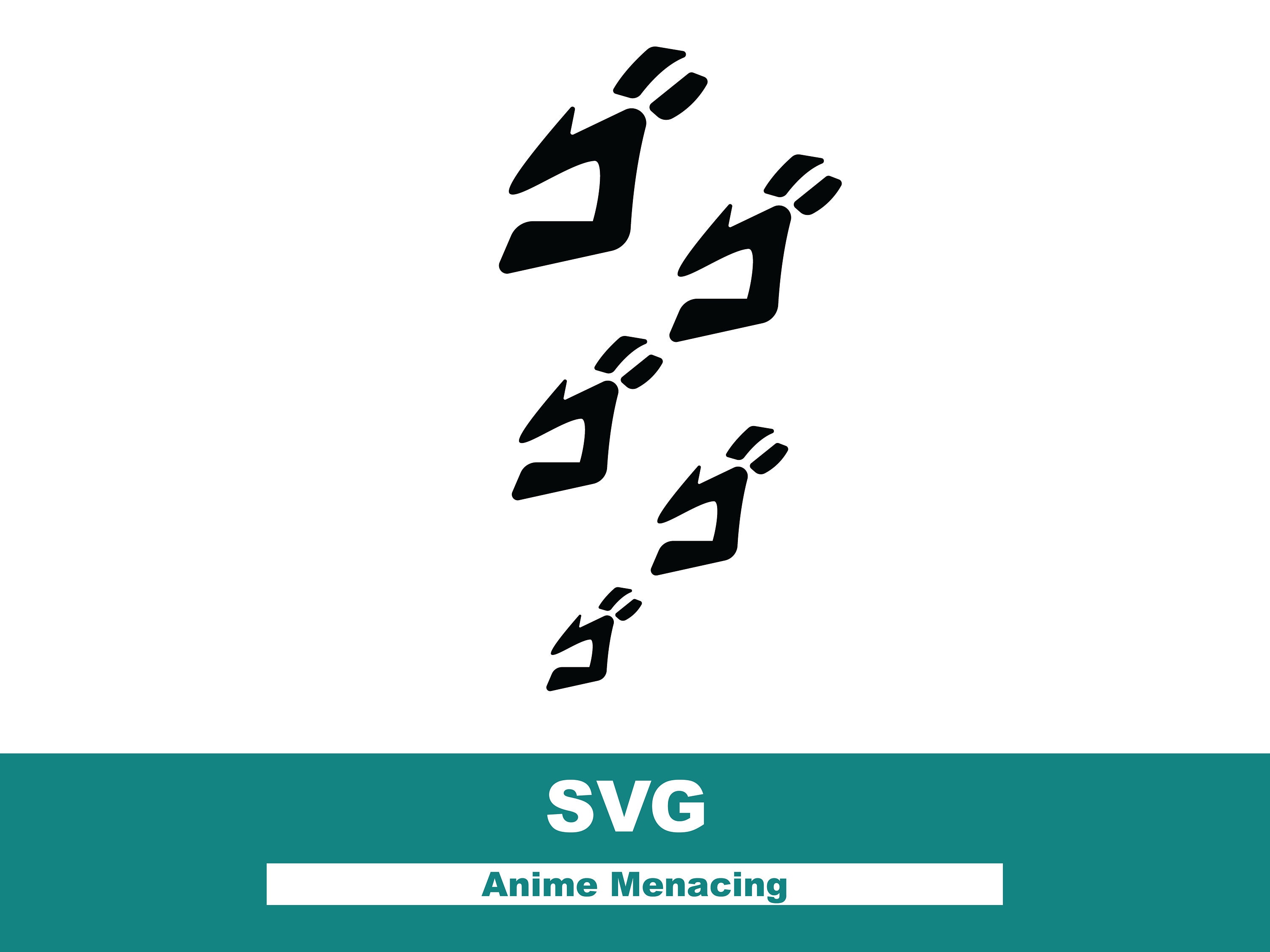 Anime Menacing SVG for Cricut Svg Png Jpg Eps - Etsy Australia